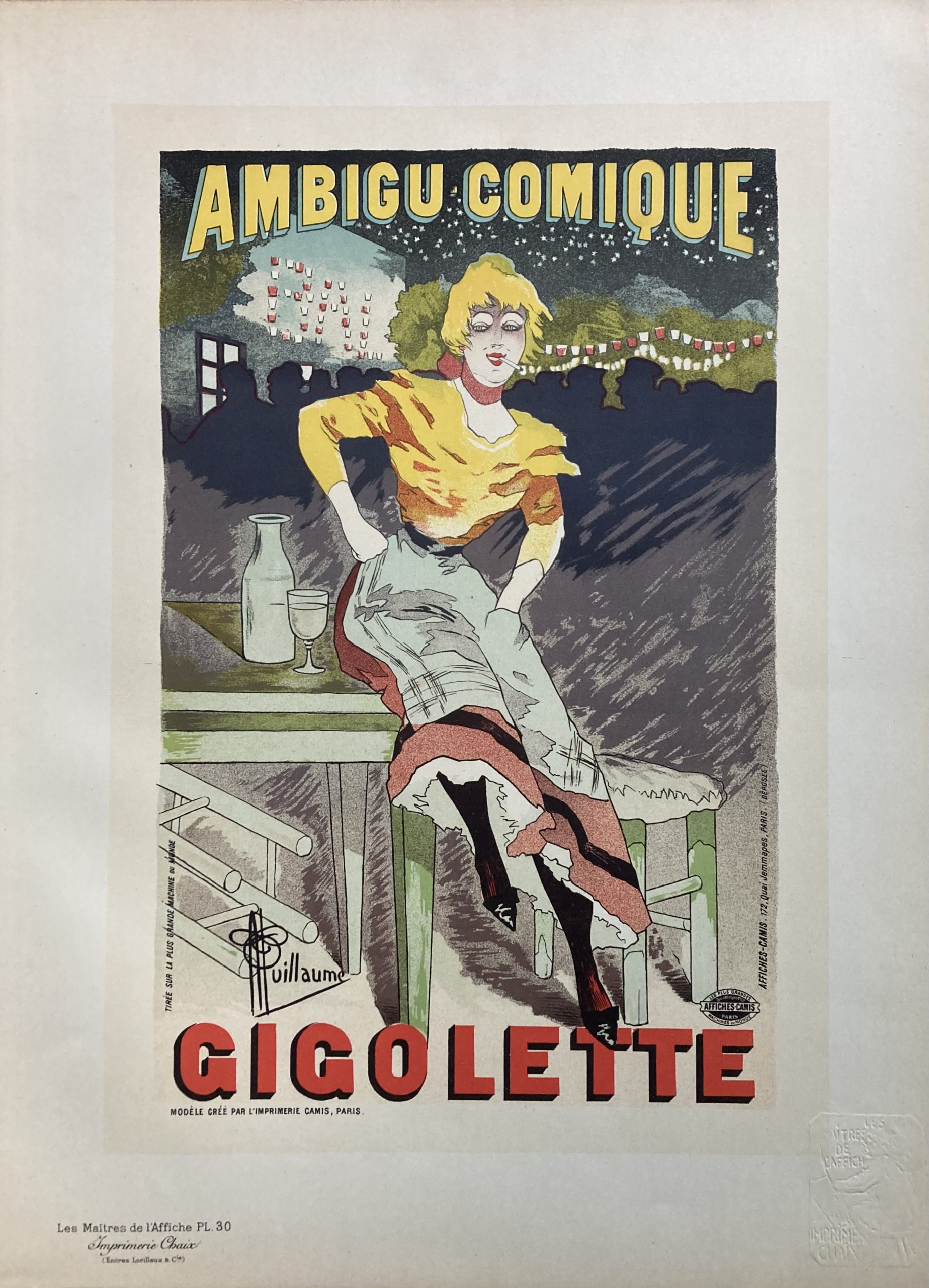 Ambigu Comique Gigolette Les Maîtres de l'Affiche - Kiki Werth Original ...