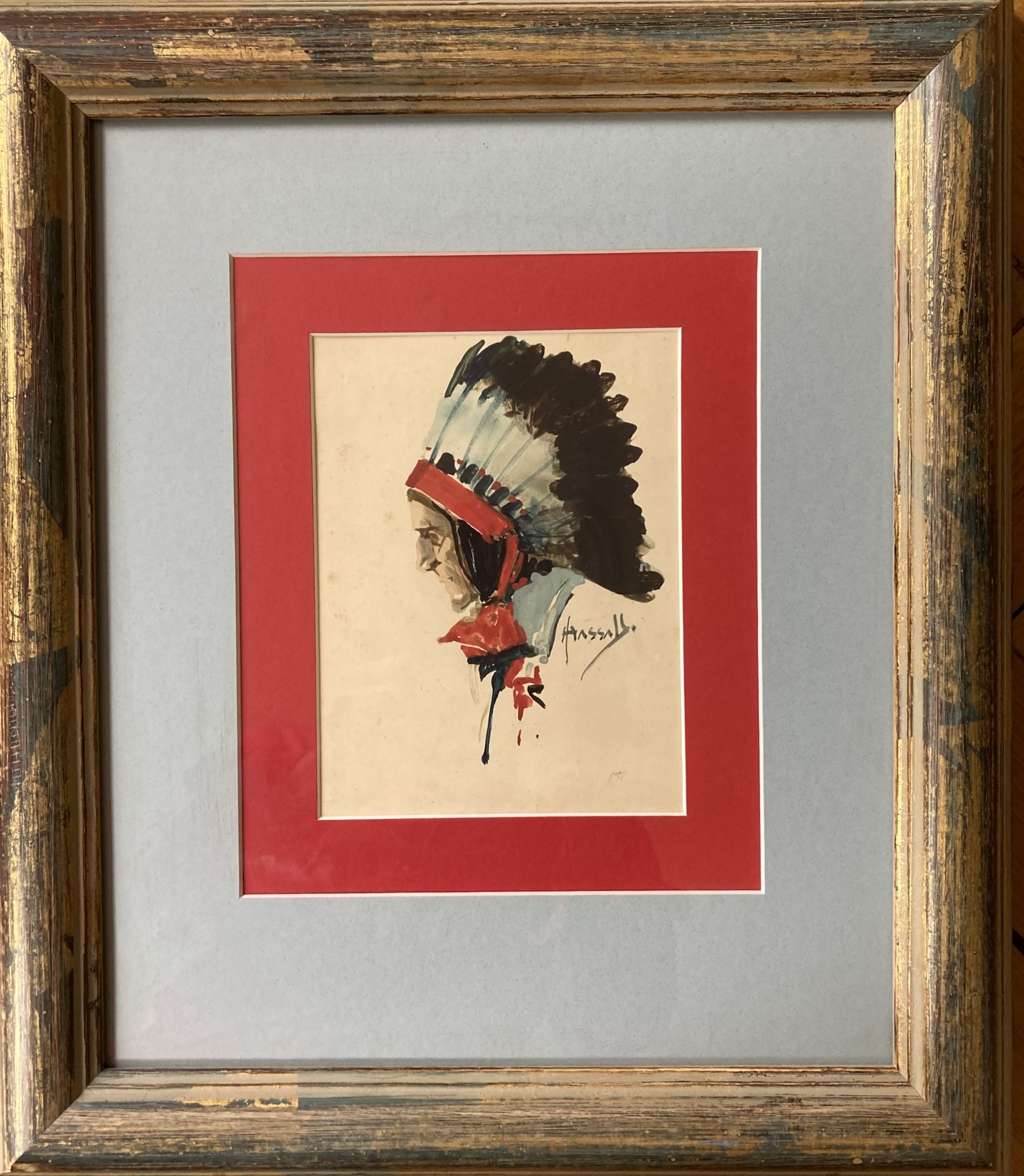 John Hassall original watercolour - Kiki Werth Original Vintage Posters