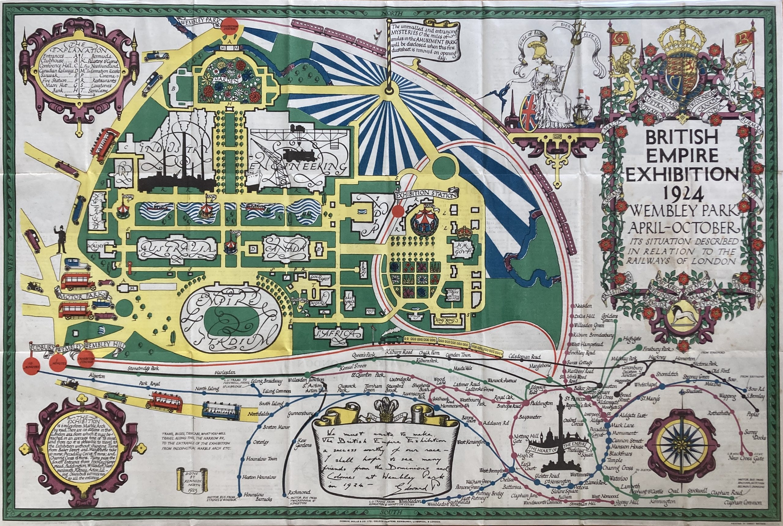 British Empire Exhibition Wembley 1924 map - Kiki Werth Original ...